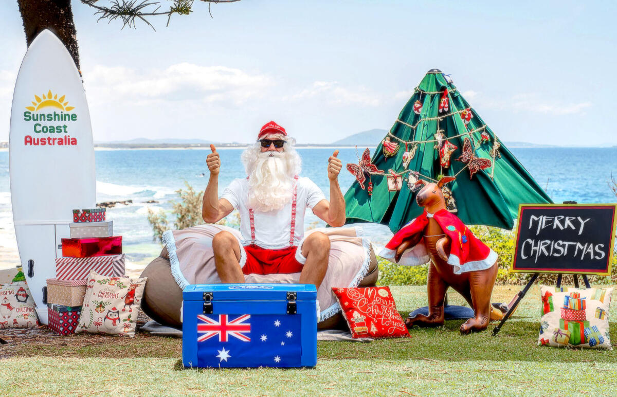 Beach Santa Sunshine Coast